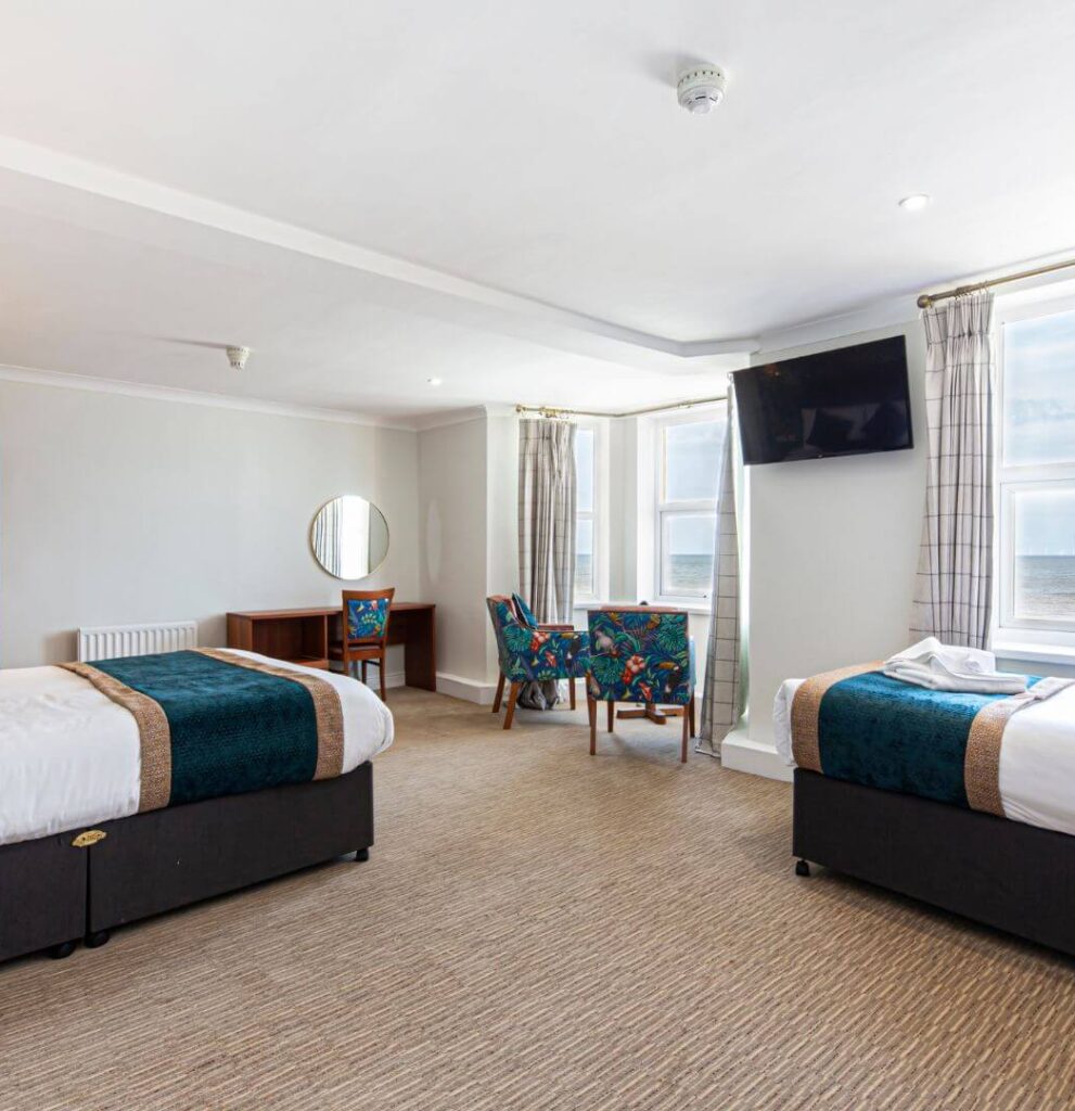 Sea View Triple Room | Hotel With Sea View Prestatyn | The Beaches